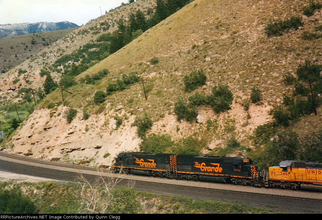 D&RGW 5342 Price River Canyon,Utah August 17,1996